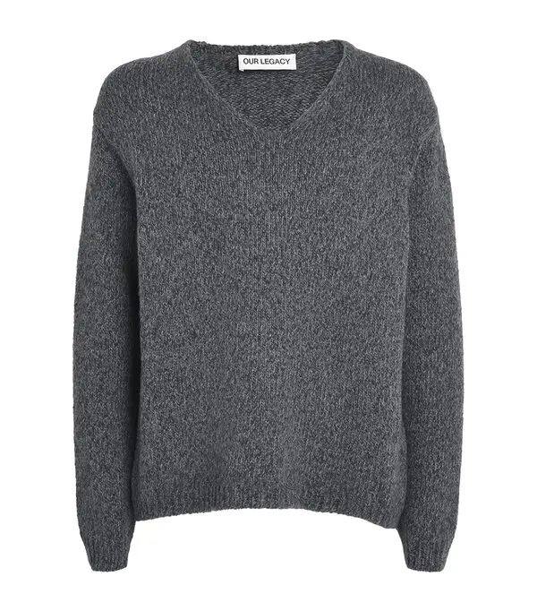 Our Legacy Wool Link V-neck Sweater
