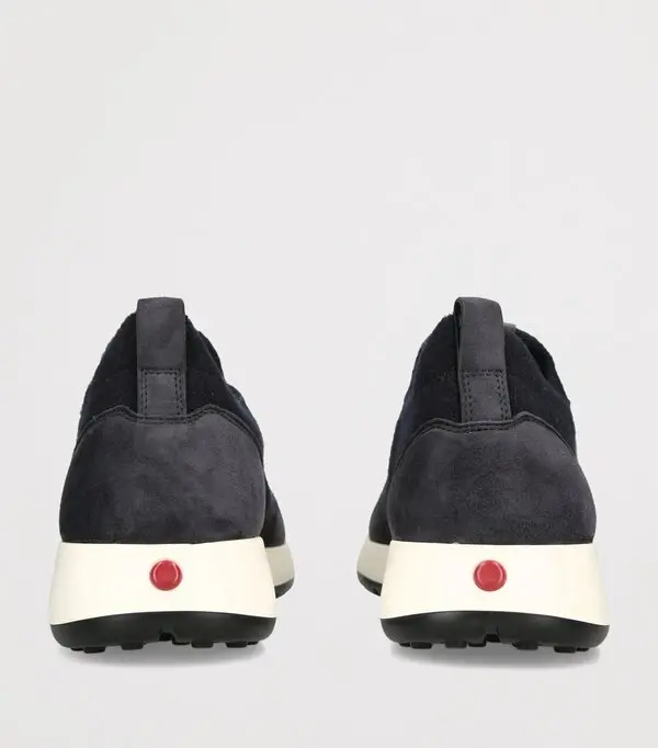 TOD'S Suede-knit Sportivo 79k Sneakers - Black