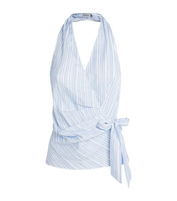 Simkhai Bria Halterneck Top - Blue