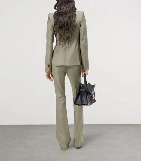 Alexander McQueen Wool Gabardine Single-breasted Jacket