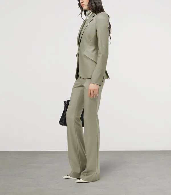 Alexander McQueen Wool Gabardine Single-breasted Jacket
