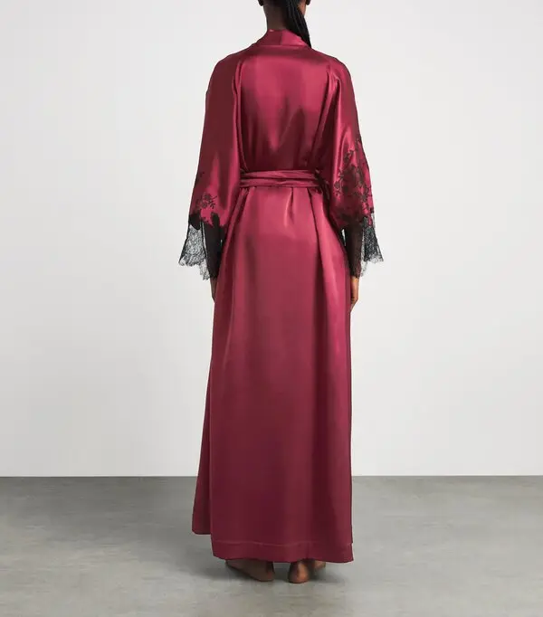 Carine Gilson Silk Long Hanae Robe