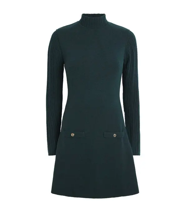 Maje Knit Mini Dress And Sweater