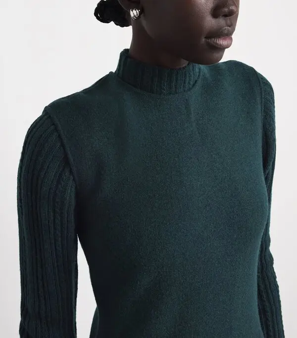 Maje Knit Mini Dress And Sweater