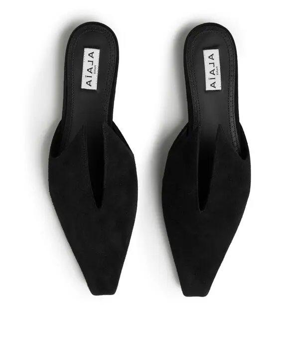 Alaïa Suede Pointy Mules 25
