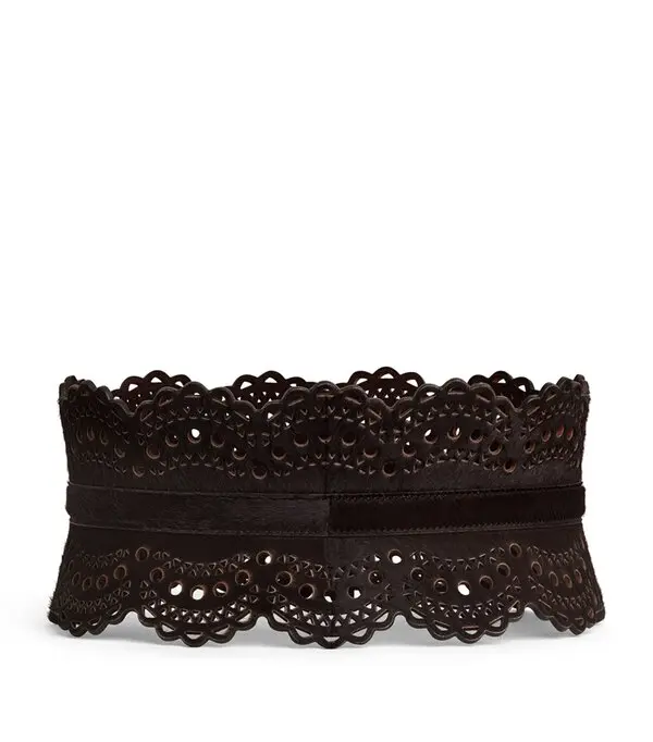 Alaïa Leather Bustier Belt