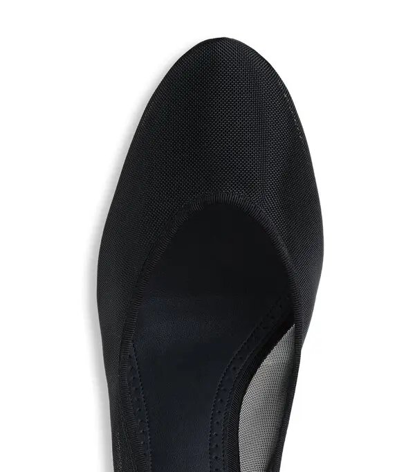 Alaïa Mesh Ankle-strap Pumps 100 - Black