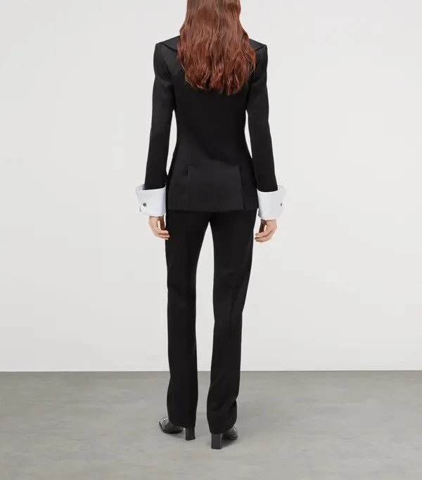 Alexander McQueen Wool Waterfall-collar Blazer