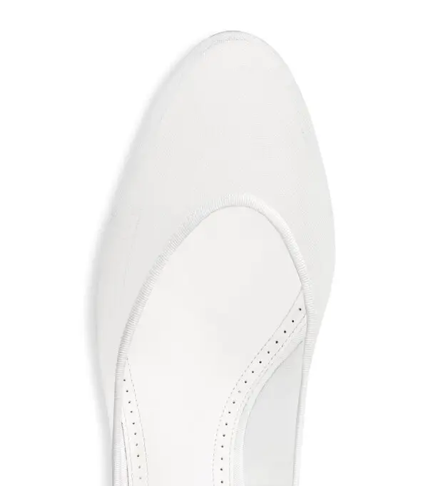 Alaïa Mesh Ankle-strap Pumps - White