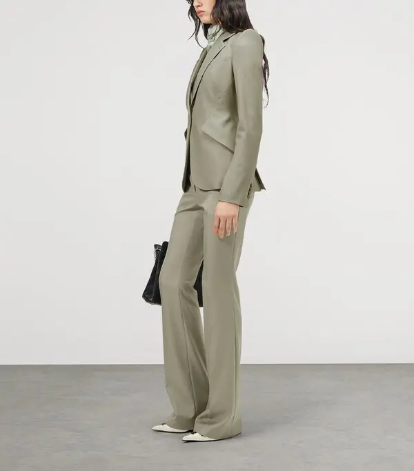 Alexander McQueen Wool Bootcut Trousers