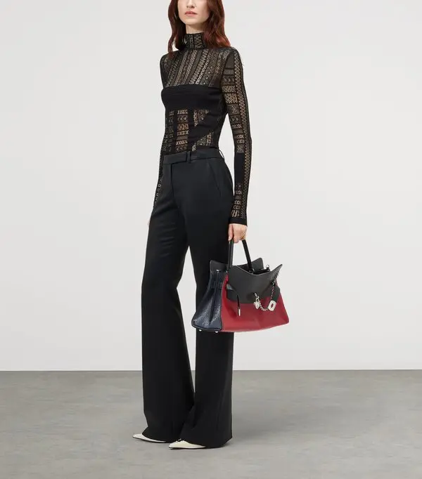 Alexander McQueen Wool Bootcut Trousers