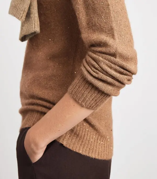 Fabiana Filippi Sequin Rollneck Sweater