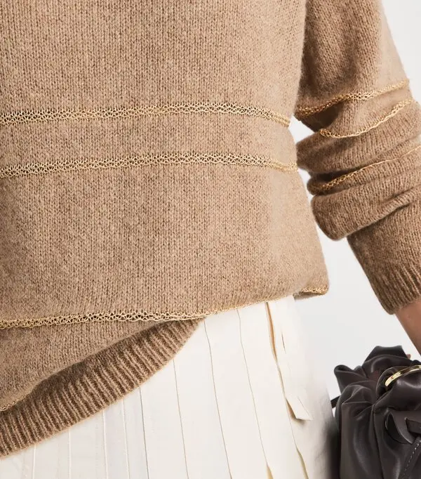 Fabiana Filippi Wool-blend Jacquard Sweater