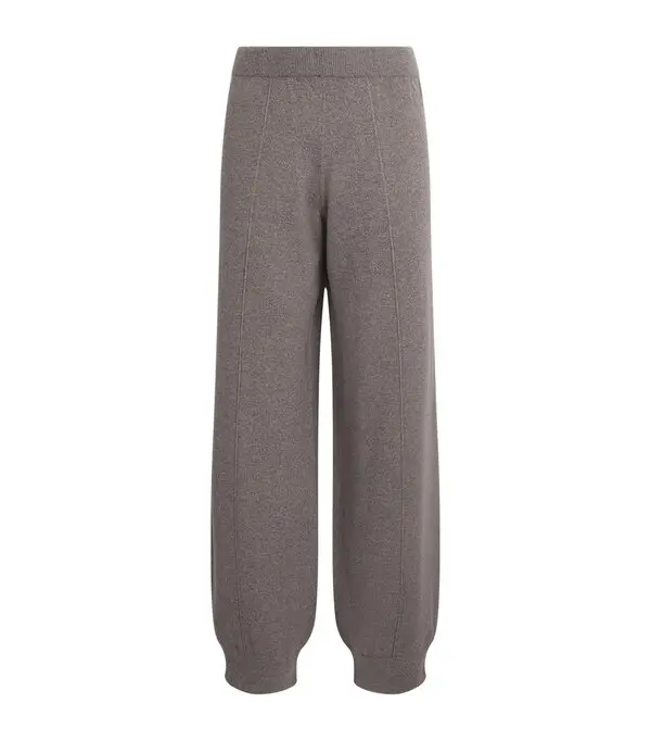 Fabiana Filippi Virgin Wool-silk-cashmere Sweatpants - Brown
