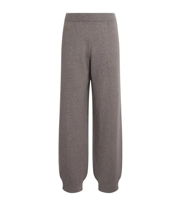 Fabiana Filippi Virgin Wool-silk-cashmere Sweatpants - Brown
