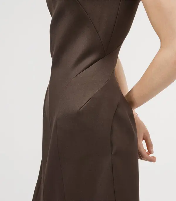 Alexander McQueen Wool High-neck Mini Dress