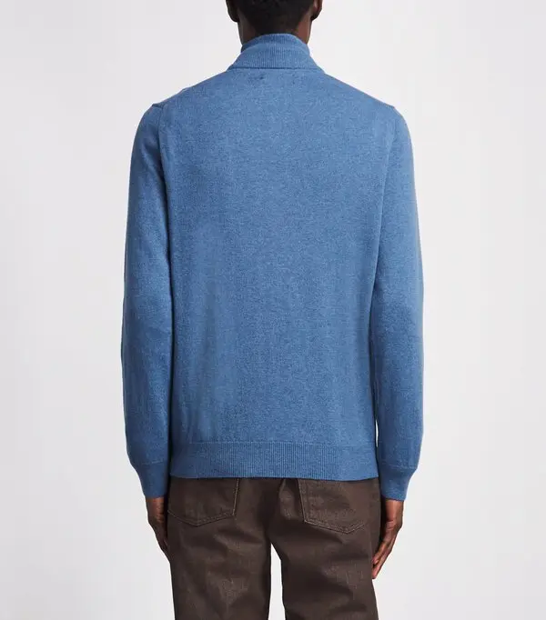 Polo Ralph Lauren Wool Polo Pony Quarter-zip Sweater