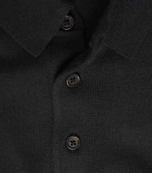 Polo Ralph Lauren Wool Polo Pony Long-sleeve Polo Shirt