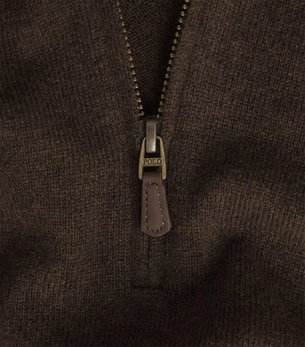 Polo Ralph Lauren Wool Polo Pony Quarter-zip Sweater