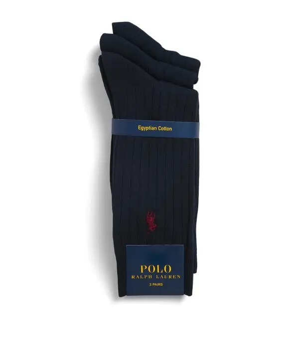 Polo Ralph Lauren Egyptian Cotton-blend Hudson Ankle Socks