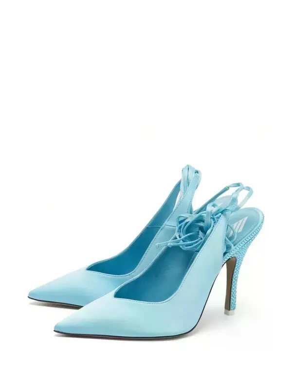 Attico Venus Ankle-tie Pumps - Blue
