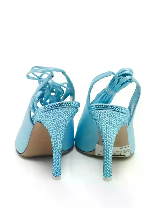 Attico Venus Ankle-tie Pumps - Blue