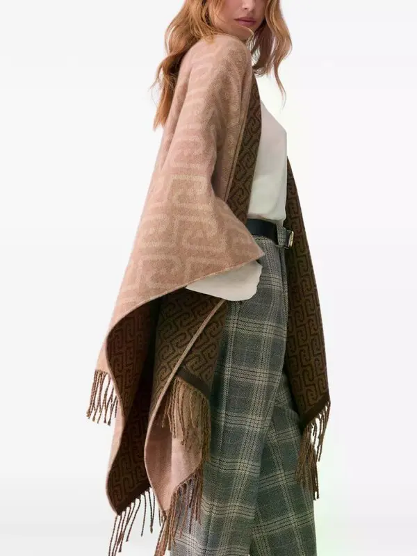 Liu Jo Monogram Jacquard Poncho