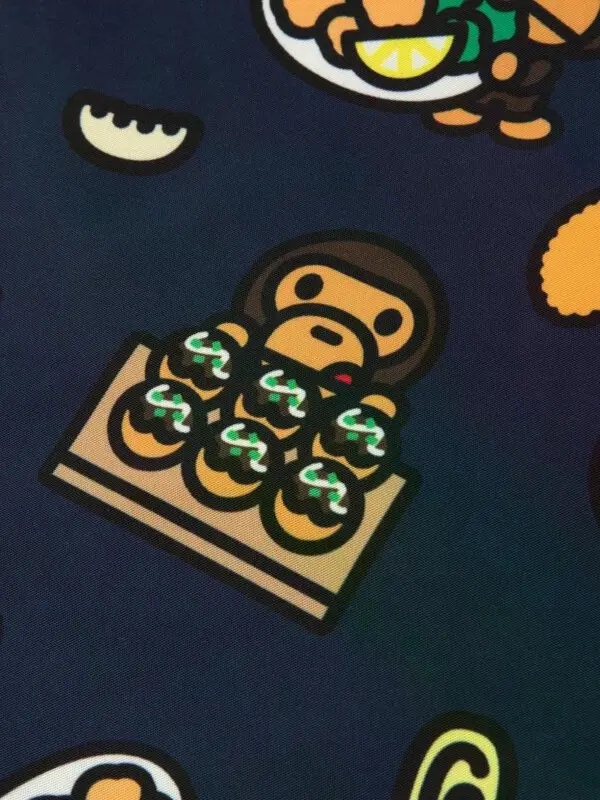 A BATHING APE Baby Milo Print Tote Bag