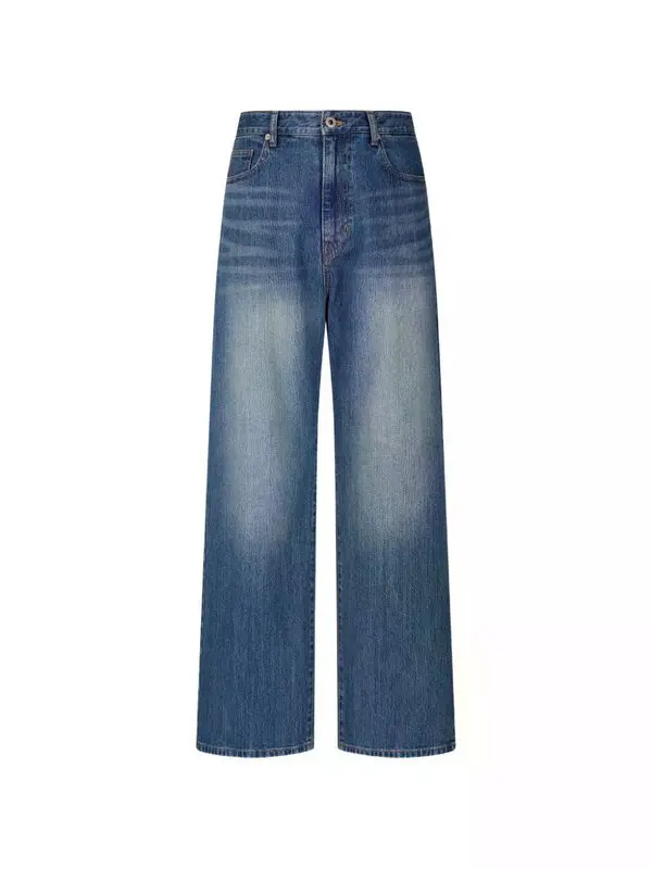 STUDIO TOMBOY Faded Straight-leg Jeans
