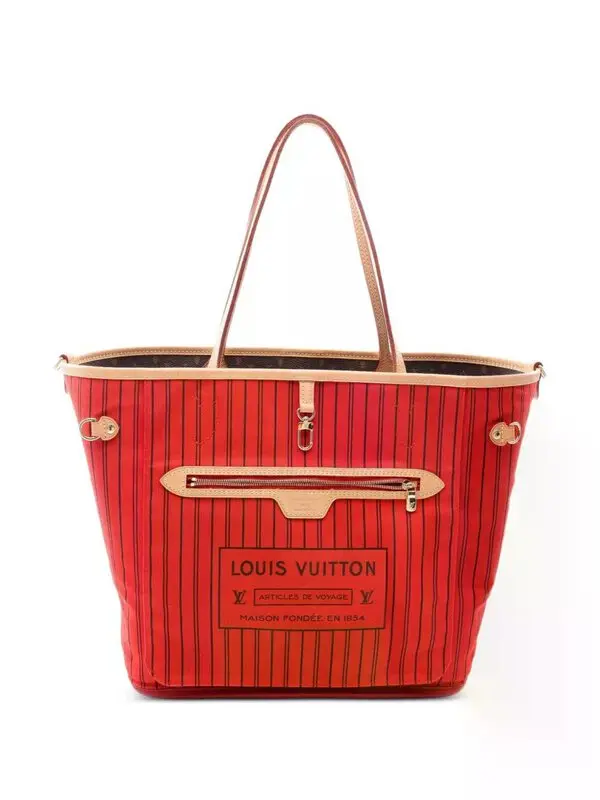 LOUIS VUITTON Monogram Neverfull Tote Bag - Brown
