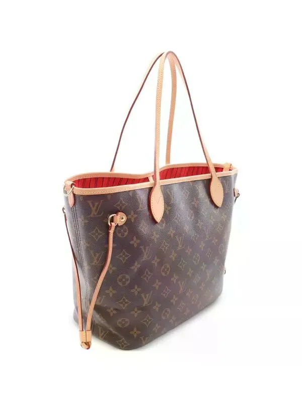 LOUIS VUITTON Monogram Neverfull Tote Bag - Brown