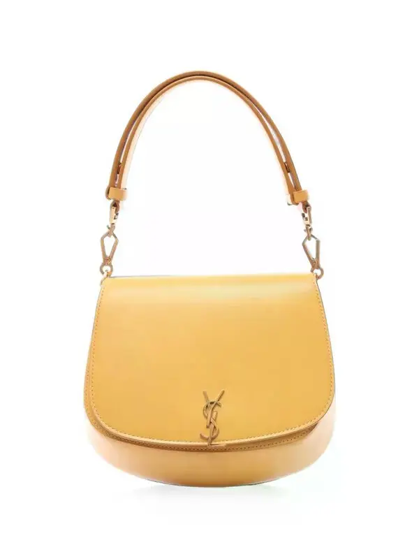 Saint Laurent Leather Voltaire Shoulder Bag - Yellow