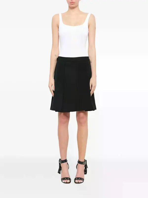 Givenchy Kilt Pleated Mini Skirt - Black