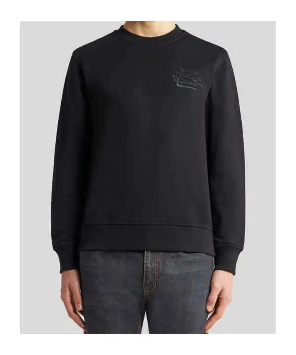 Etro Pegaso-appliqué Crew-neck Sweatshirt