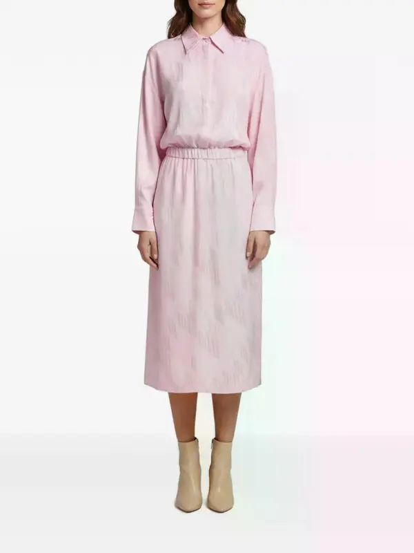 Attico Charla Patterned Midi Dress