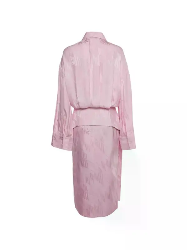 Attico Charla Patterned Midi Dress