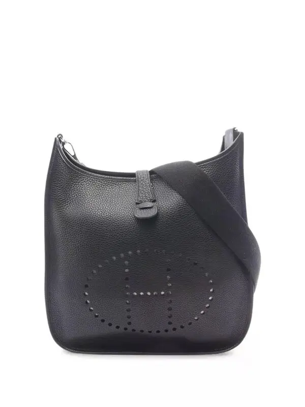 Hermès Taurillon Clemence 2007 Gm Evelyne Ii Shoulder Bag - Black
