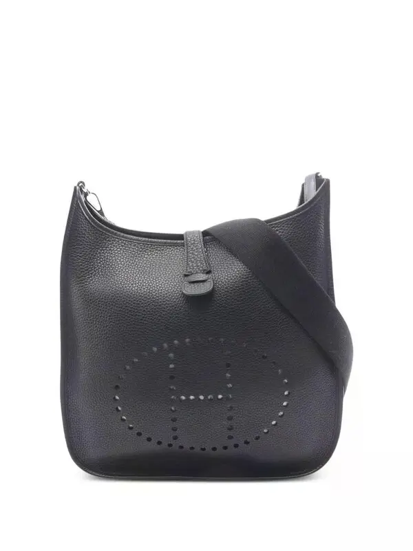 Hermès Taurillon Clemence 2007 Gm Evelyne Ii Shoulder Bag - Black