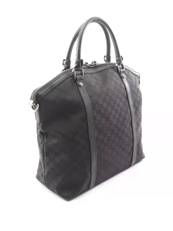 Gucci 2000-2015 Large Gg Canvas Charm Dome Satchel