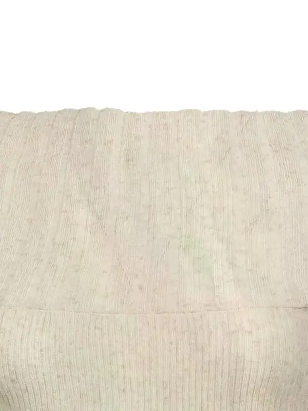BOHEMSEO Off-shoulder Ribbed-knit Sweater
