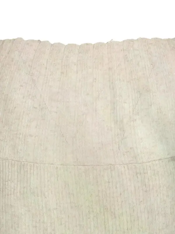 BOHEMSEO Off-shoulder Ribbed-knit Sweater