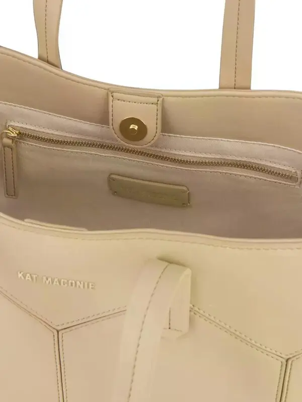 KAT MACONIE Medium Charlotte Geometric-quilted Tote Bag - Neutrals