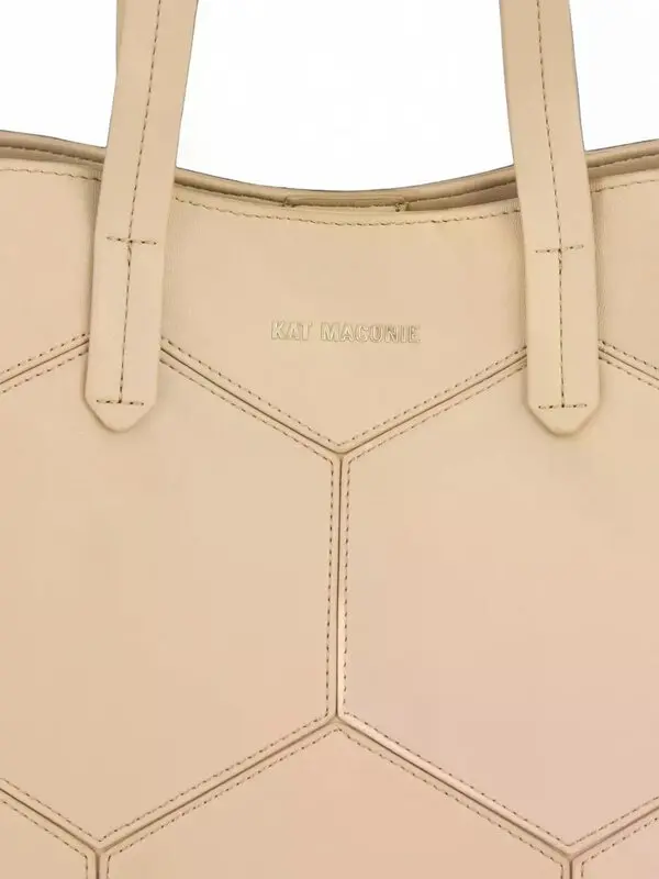 KAT MACONIE Geometric-quilted Tote Bag - Neutrals