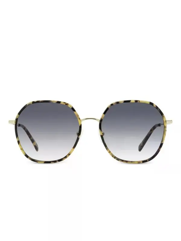 Longchamp 163 Round-frame Sunglasses - Neutrals