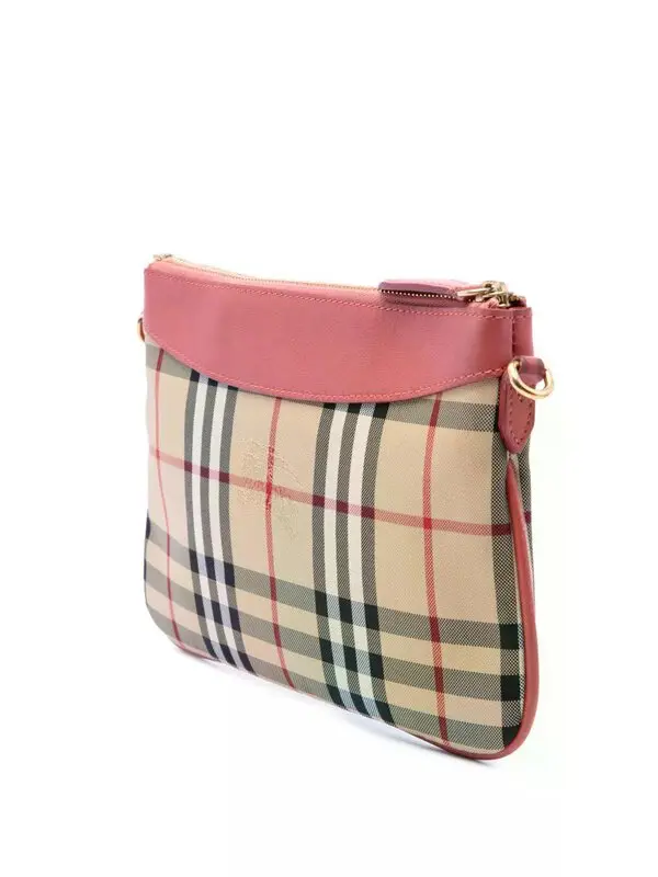 Burberry 2000-2017 Haymarket Check Nylon Peyton Crossbody Bag