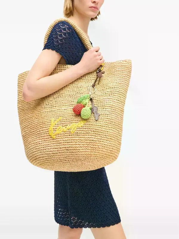 Kenzo Large Barket Signature-embroidered Tote Bag