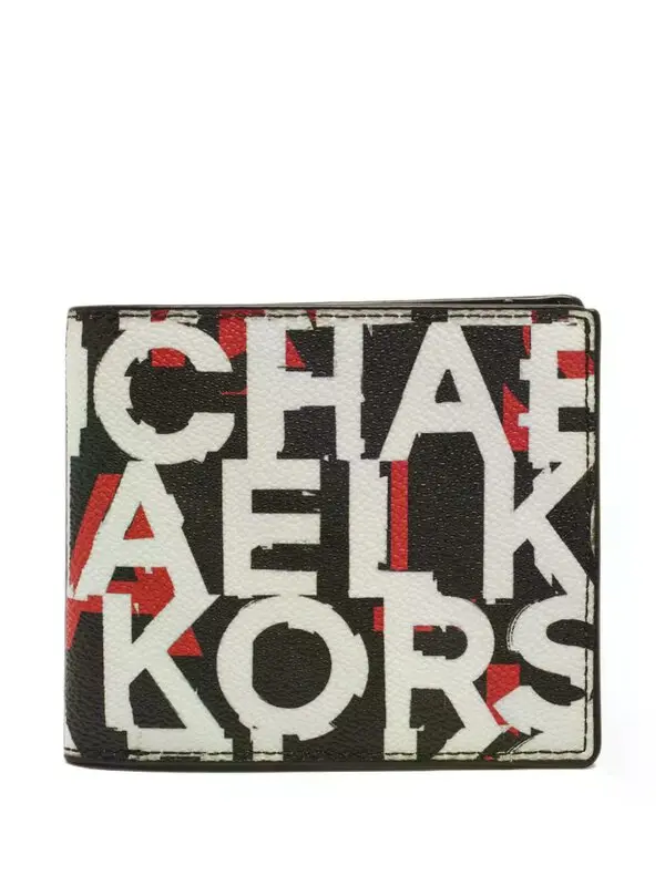 Michael Kors Logo-print Bifold Wallet - Black