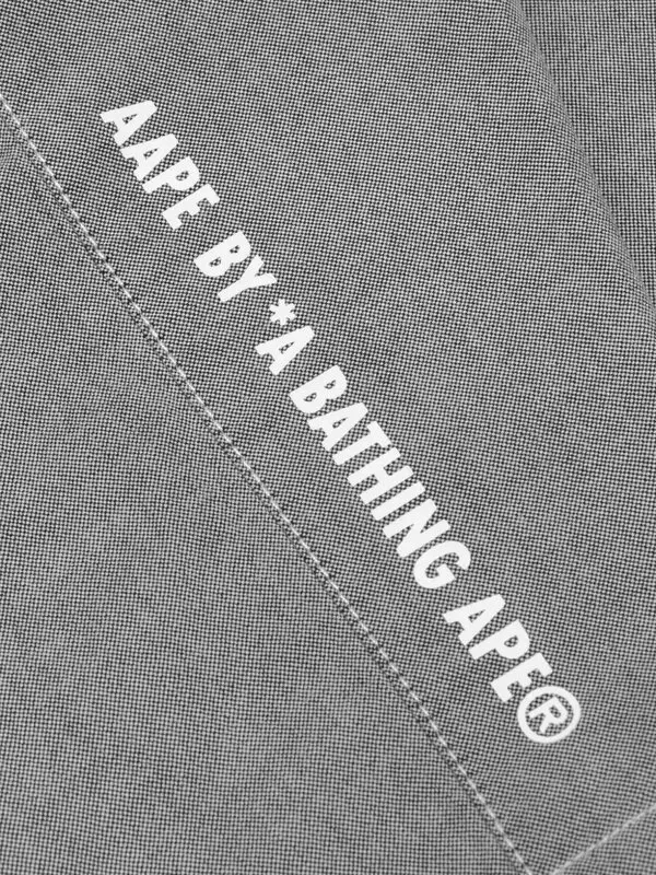 AAPE BY *A BATHING APE Logo-patch Camouflage-panel Shirt