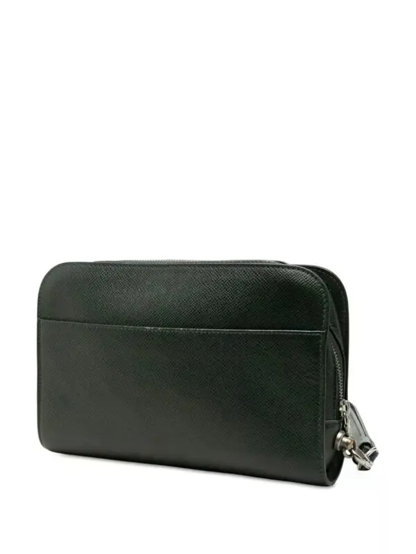 LOUIS VUITTON Taiga Baikal Pochette Clutch Bag