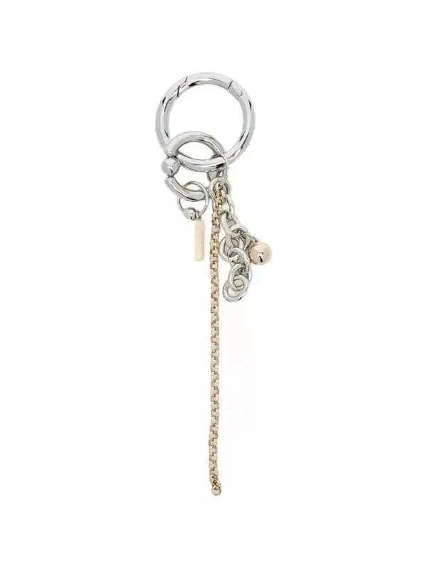 JUSTINE CLENQUET Lewis Chain Keyring - Silver